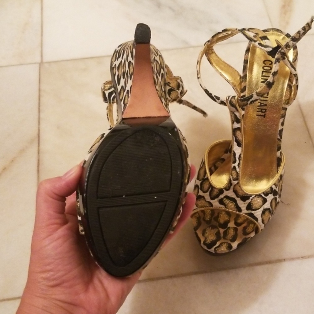 Colin Stuart Animal Print Wedge - Gem